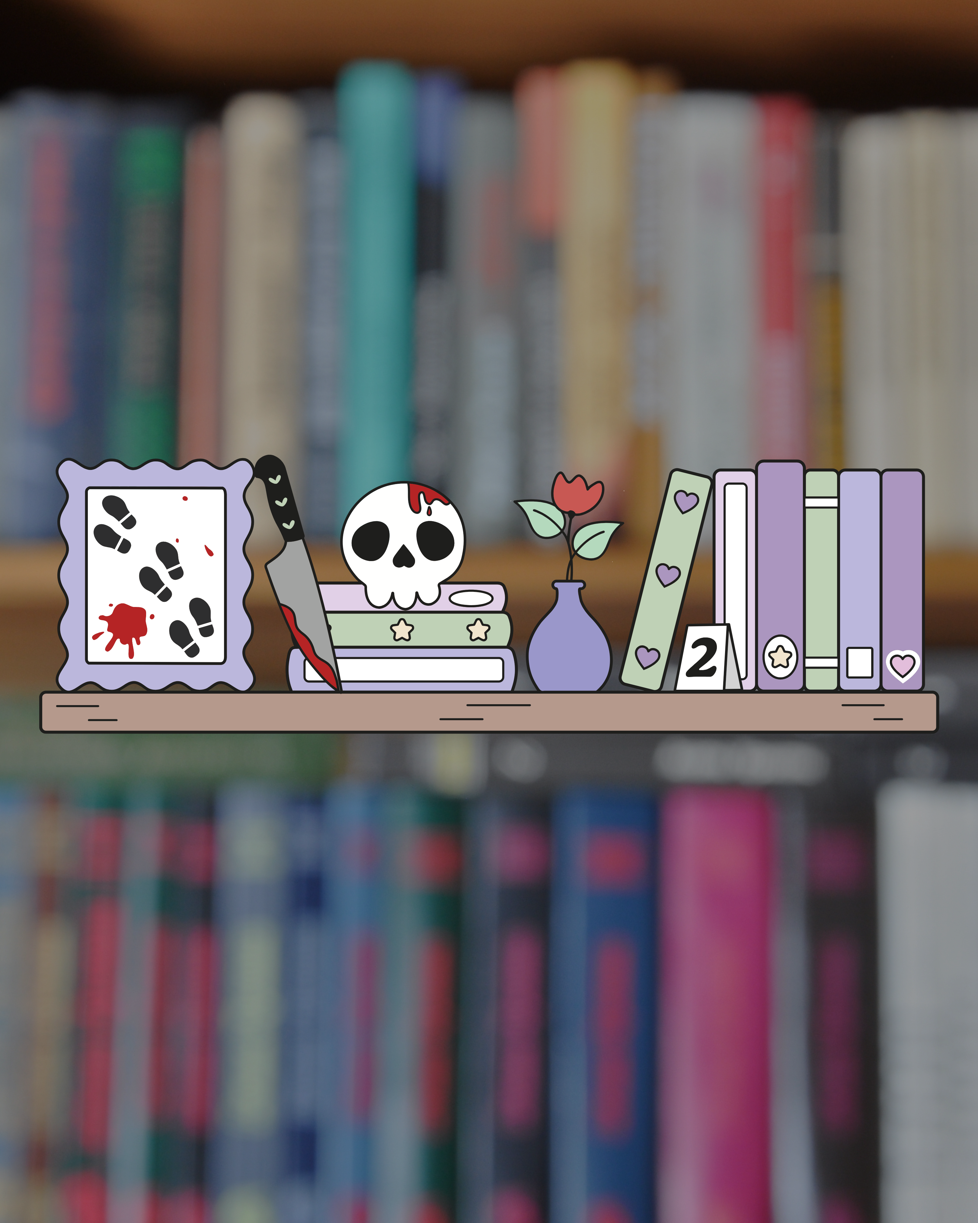 Thriller Reader Shelf Sticker – Scribbles Bookshop LLC