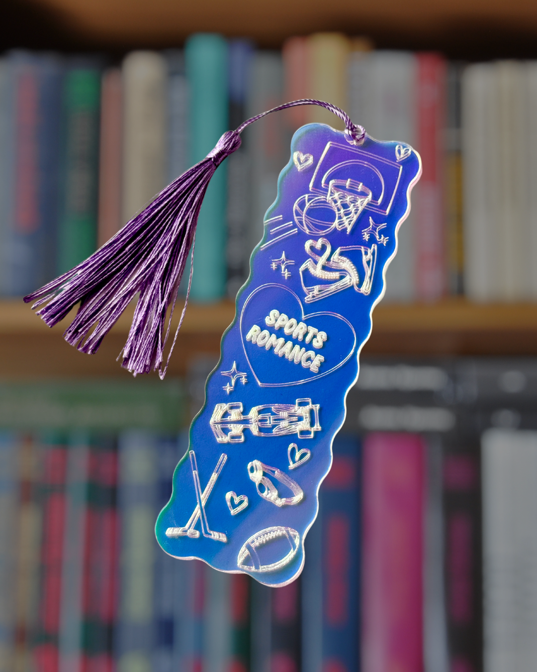 Sports Romance Acrylic Bookmark – Scribbles Bookshop LLC